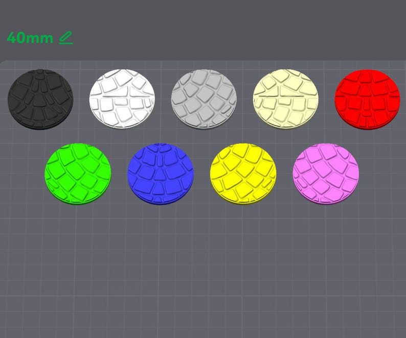 Cobblestone Bases for Dnd Warhammer Pathfinder | 3D Printed Tabletop ...