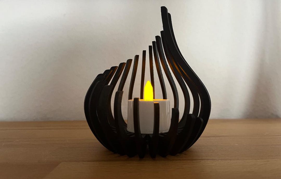 Rib Cage Tea Light Holder | 3D Printed Elegant Home Decor LED Interior ...