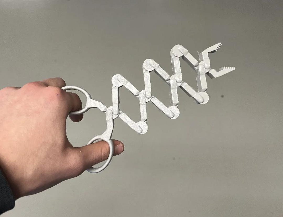 Grab Fidget Desk Toy | 3D Printed Mechanical Fun Extendable Arm Gadget ...