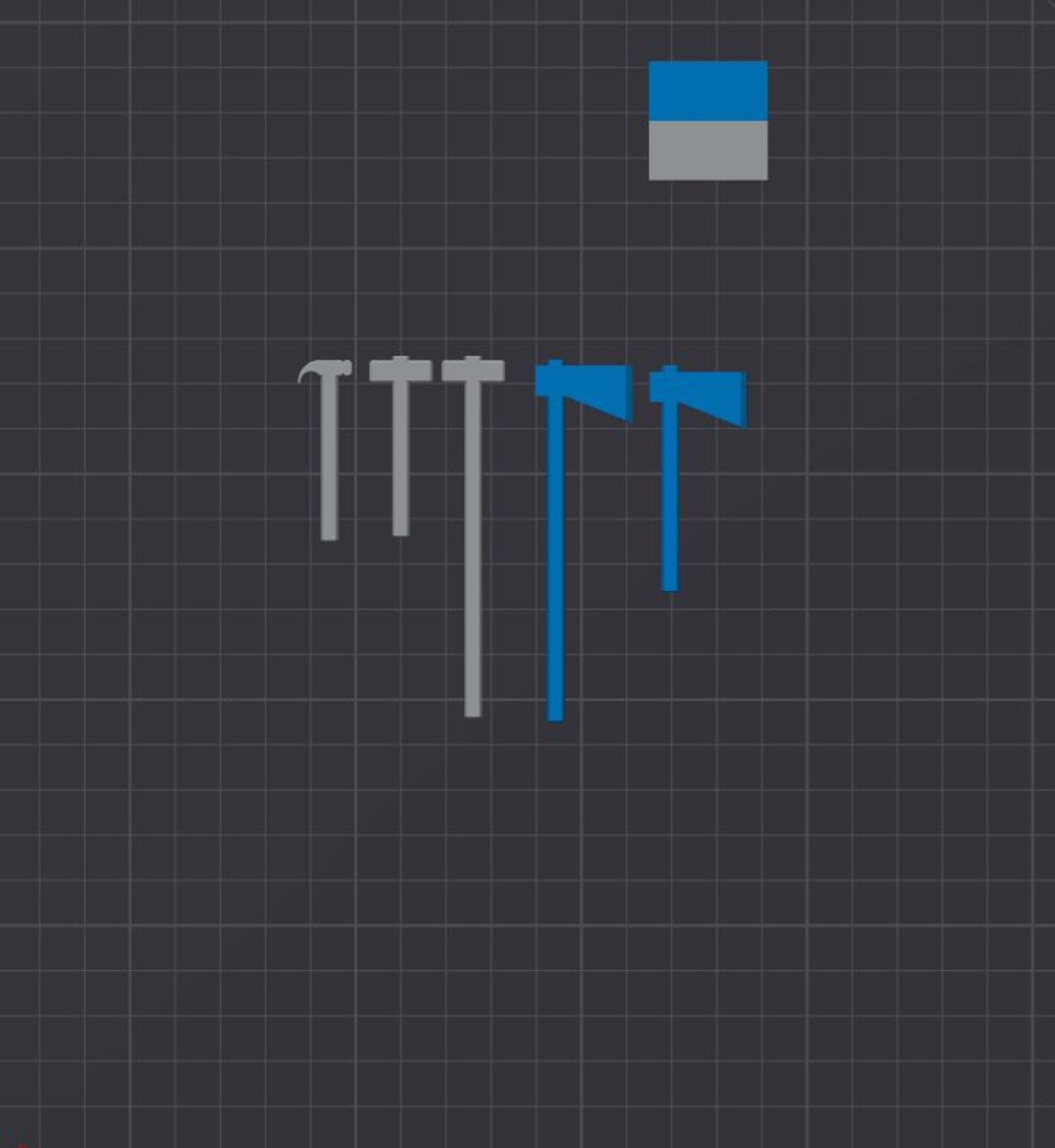 Axes and Hammers for Dummy 13 | 3D Printed Action Figure Doll ...