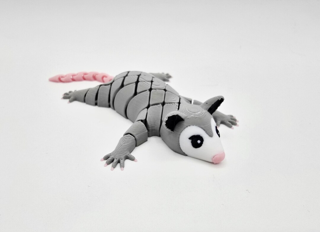 Possum Flexi | 3D Printed Realistic Animal | Flexible Articulated Desk ...