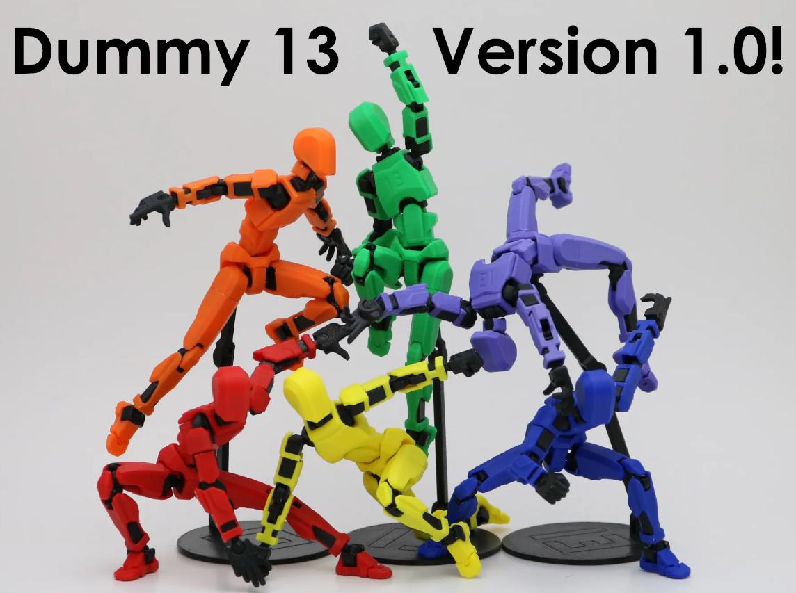 Dummy 13 | 3D Printed Poseable Articulated Action Figure Collectible ...