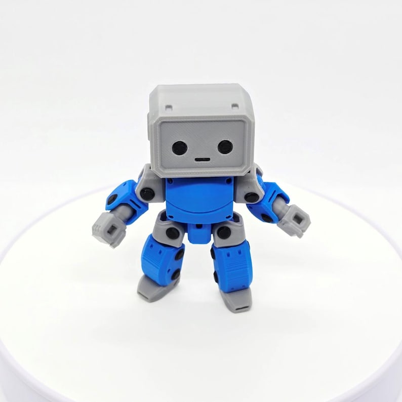 Bluppy V2.0 | Robot Mech Action Figure | 3D Printed Humanoid ...