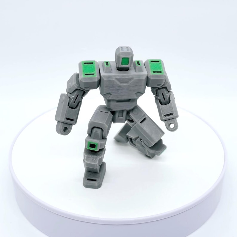 Warrior | Robot Mech Action Figure | 3D Printed Humanoid Articulated ...