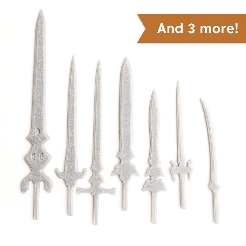 Toy Figure Swords - Etsy
