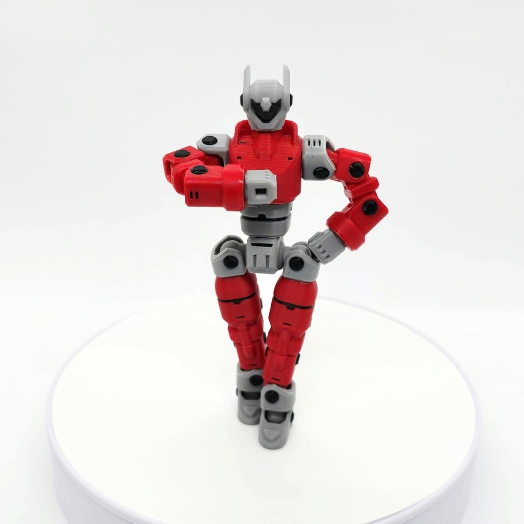 Eve V2.0 | Robot Mech Action Figure | 3D Printed Humanoid Articulated ...