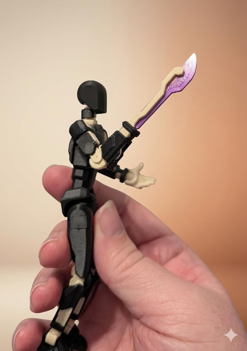 Sword Arms for Dummy 13 | 2 Pack | 3D Printed Action Figure Doll ...