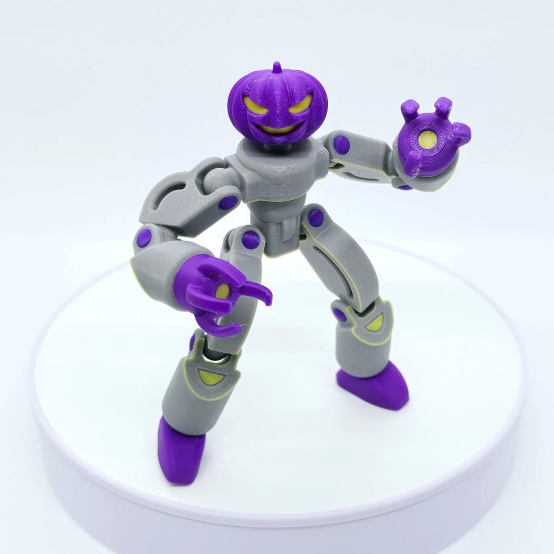 Pumpkin Jack | Robot Mech Action Figure | 3D Printed Humanoid ...