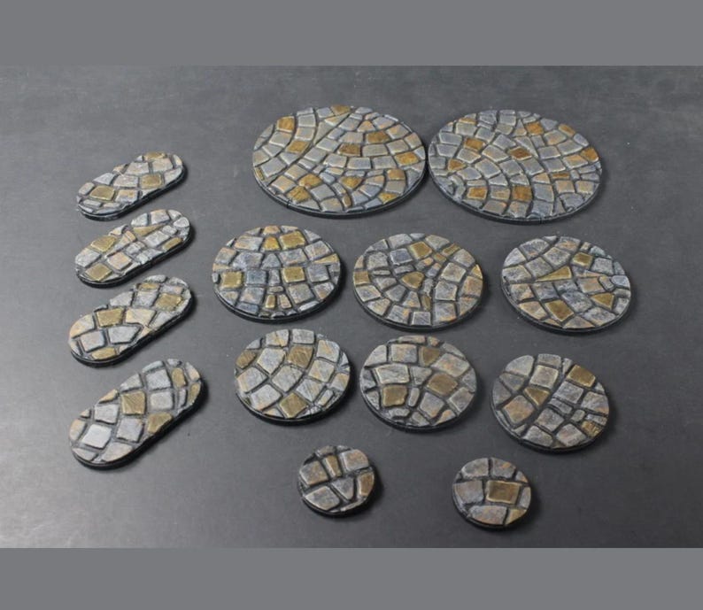 Cobblestone Bases for Dnd Warhammer Pathfinder | 3D Printed Tabletop ...