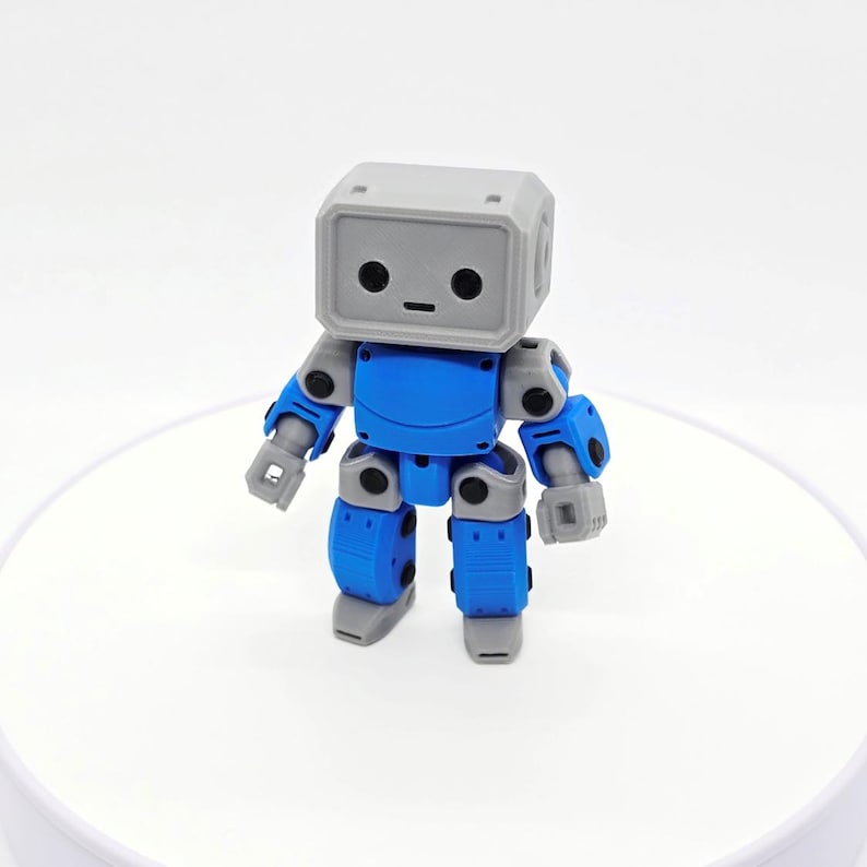 Bluppy V2.0 | Robot Mech Action Figure | 3D Printed Humanoid ...