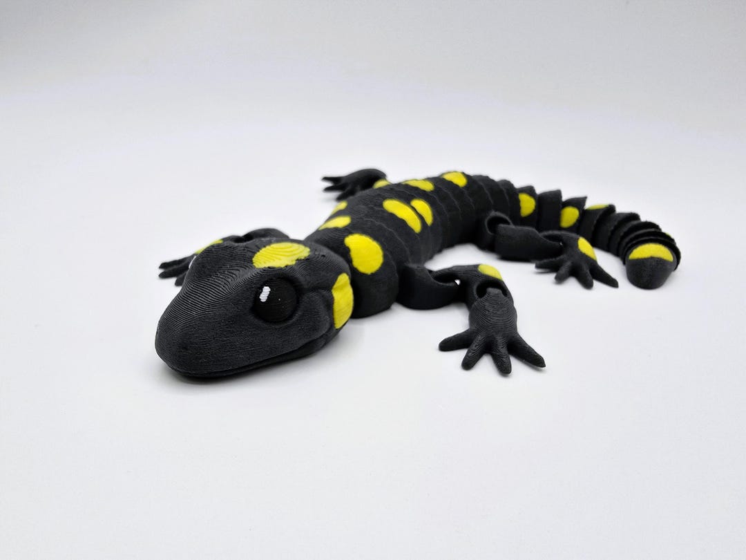 Fire Salamander Flexi | 3D Printed Realistic Animal | Flexible ...