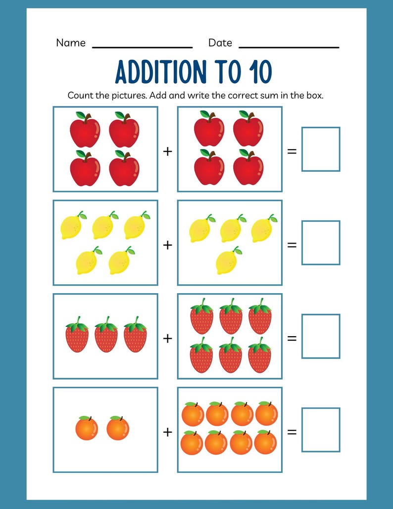 Numbers 1 to 20 Worksheets | Prek Counting Activities & Kindergarten ...