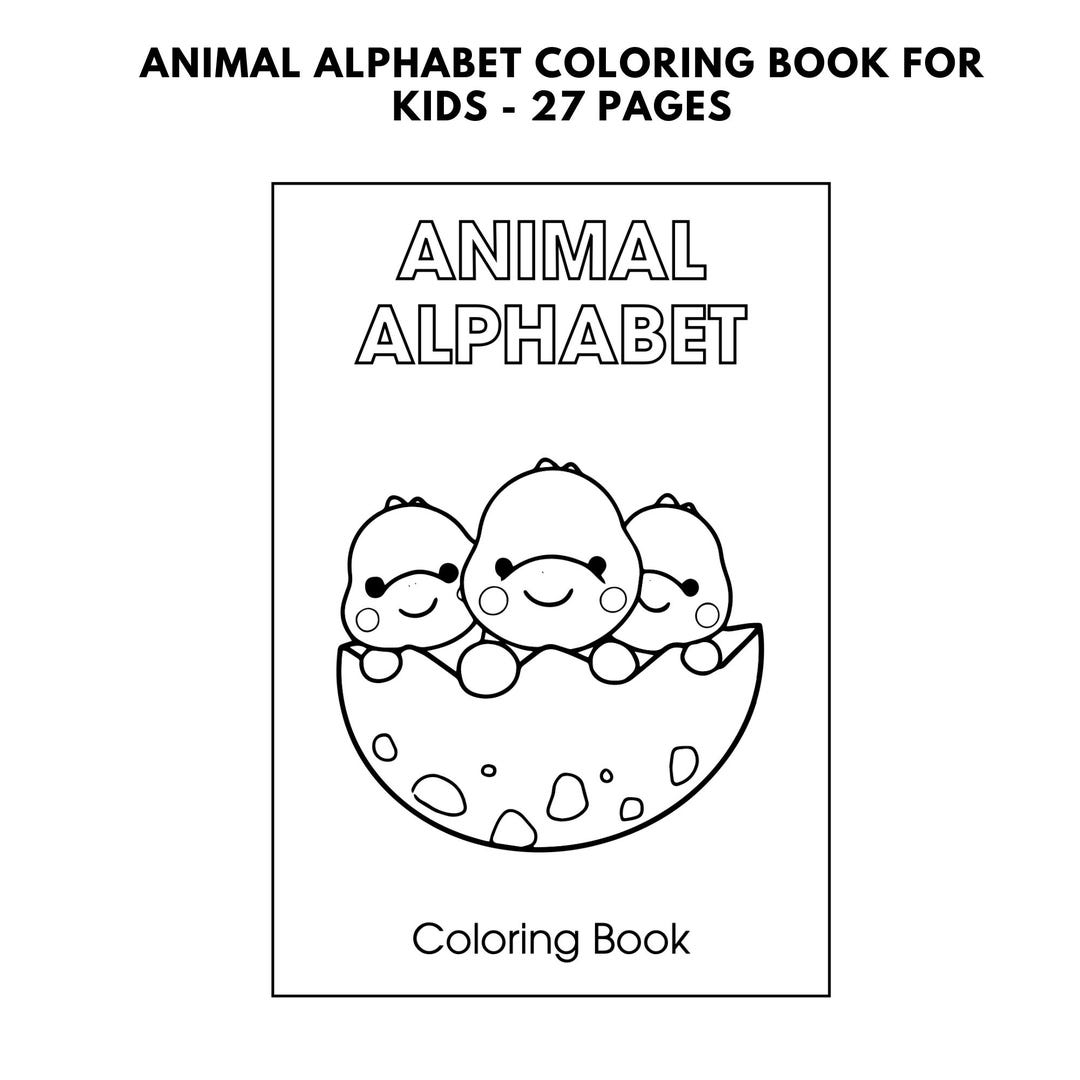 Animal Alphabet Coloring Book for Kids - Discover & Color Digital Fun ...