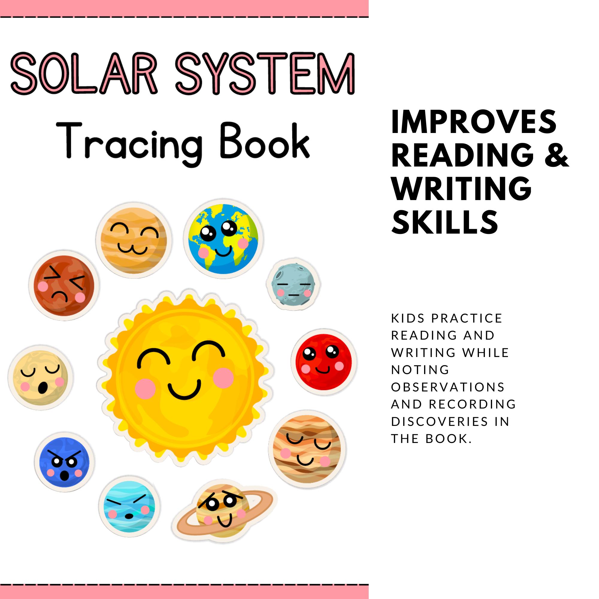 Interactive Solar System Tracking Book for Kids | Learn, Explore, and ...
