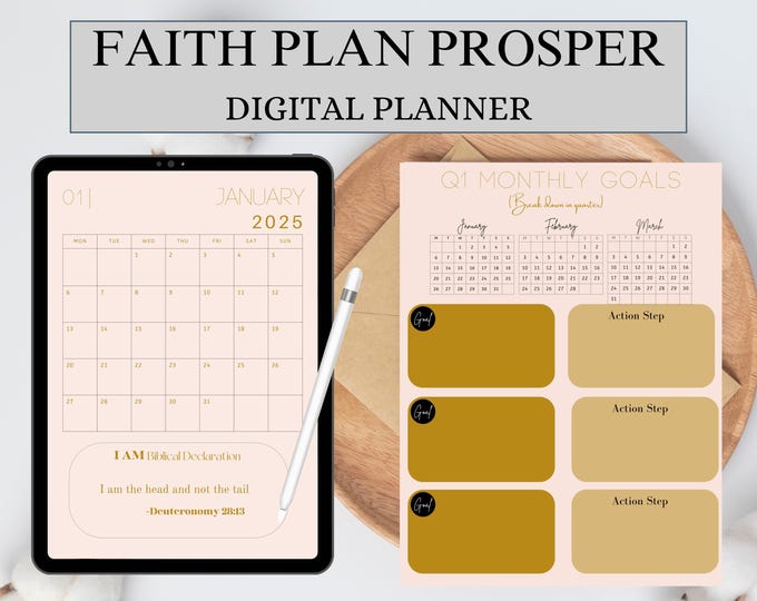 Faith Planner Printable, Bible Study Notebook, Printable Prayer Journal ...