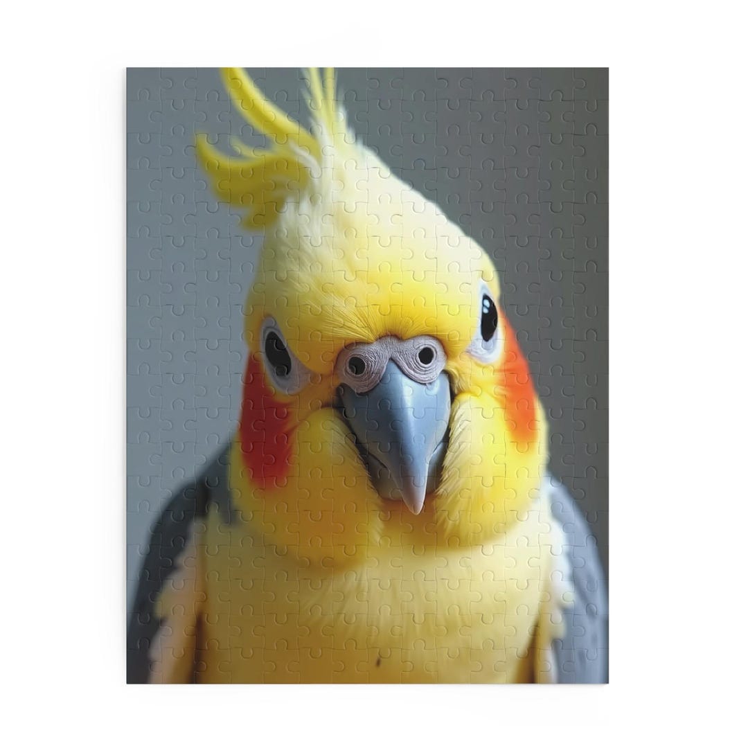 Jigsaw Puzzle | Cockatiel Photo-style Illustration | Adorable Parrot ...