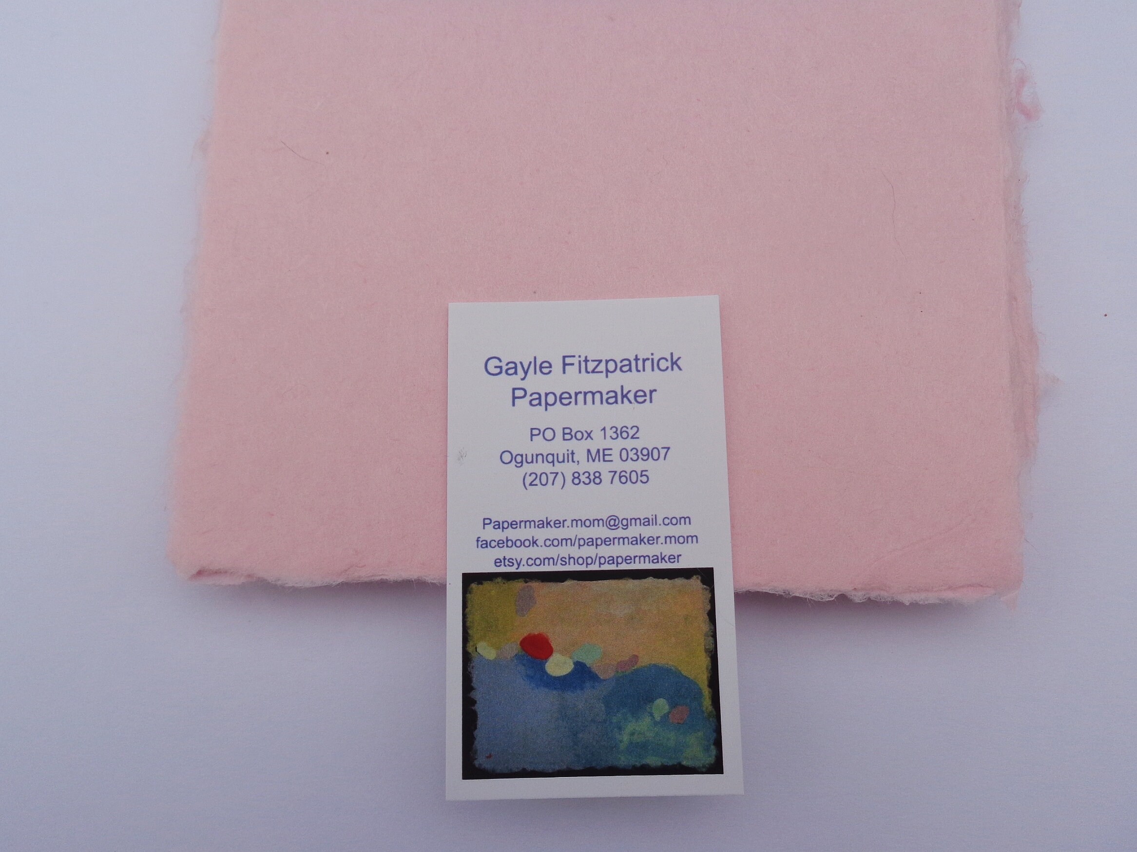 Ten Small Sheets of Rose Handmade Abaca Kozo Paper Paper, Party & Kids ...