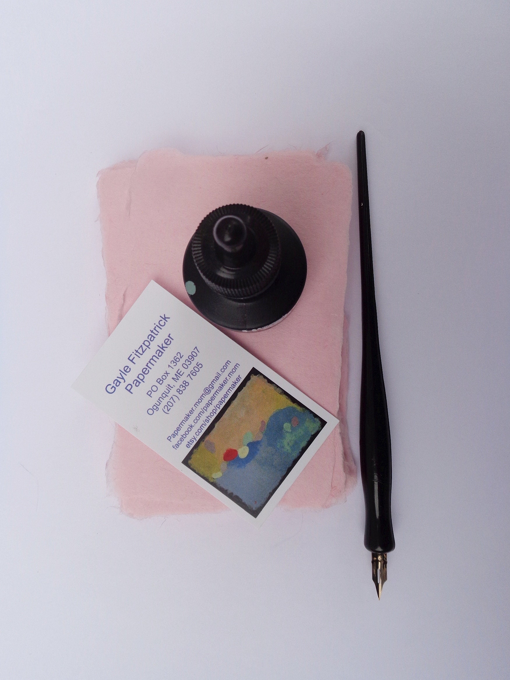 Ten Small Sheets of Rose Handmade Abaca Kozo Paper Paper, Party & Kids ...