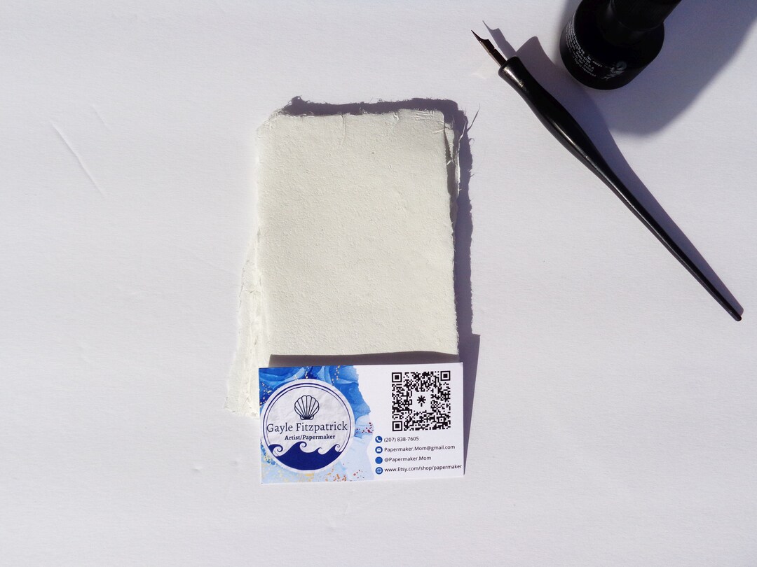 Flax Paper Ten Sheets 3 X 5 Inch - Etsy