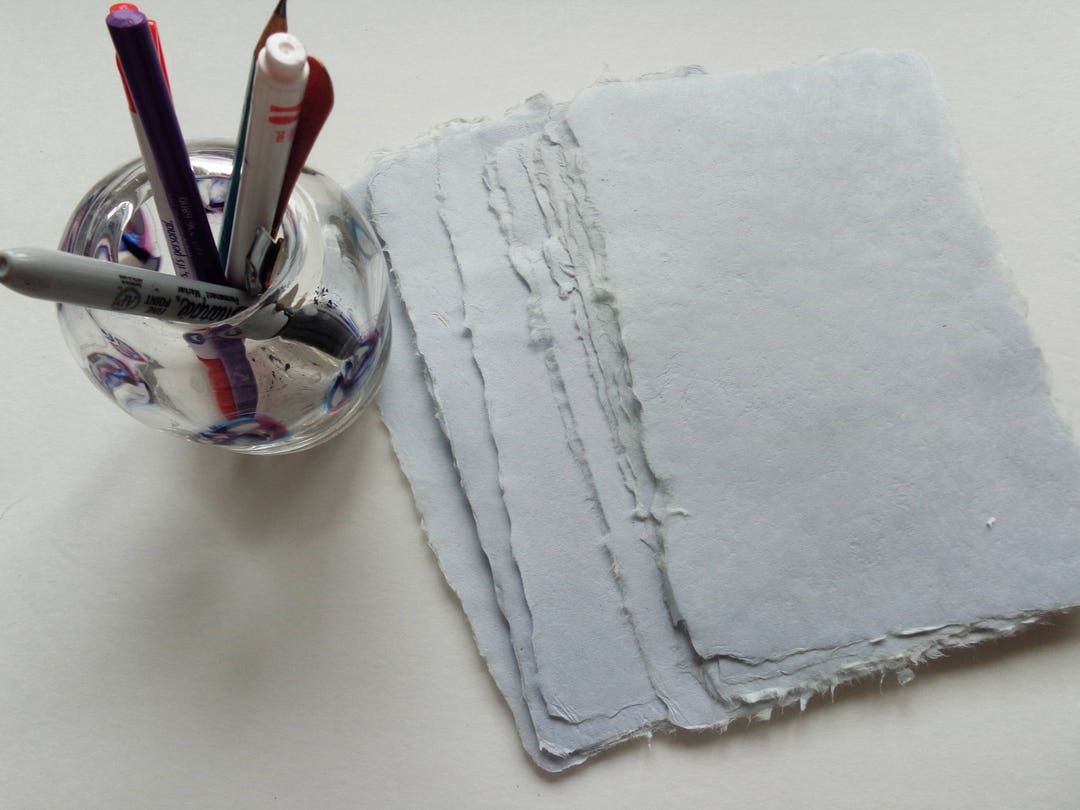 Ten Sheets of Fog Handmade Abaca Kozo Paper - Etsy