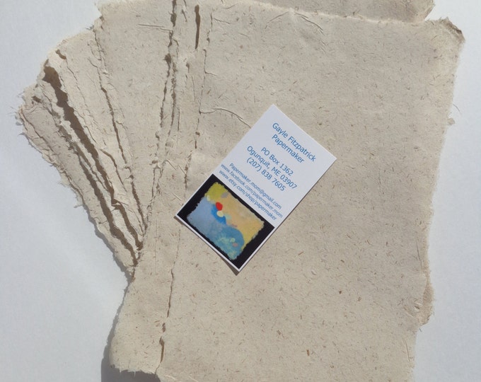 Handmade Hemp Paper, 10 Sheets of 6 X 8 Inch Paper - Etsy