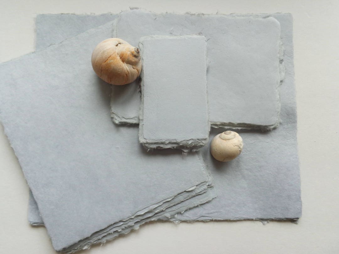 Beautiful Abaca Kozo Paper Dyed Fog, 8 X 10 Inch Sheets - Etsy