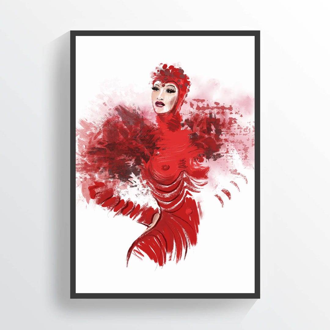 CARDI B Fashion Print, Fine Art Giclée Print, Fashion Illustration ...