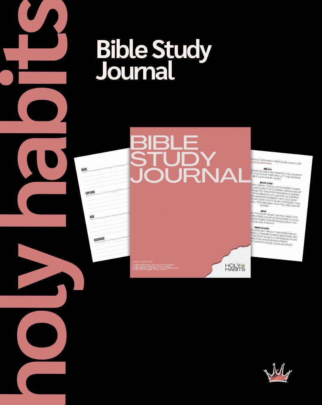 Digitla Bible Study Journal Template - Etsy