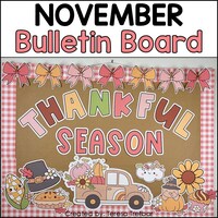 Thanksgiving Bulletin Board Kit, Fall Bulletin Boards, Classroom Decor ...