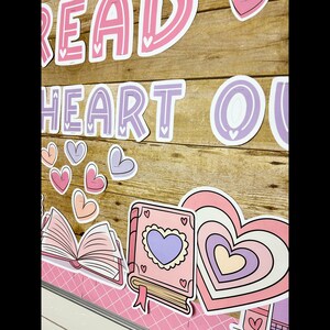 Library Valentine Bulletin Board | Reading Bulletin Board | Valentine ...