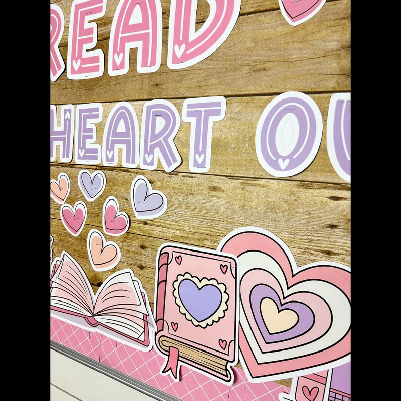 Library Valentine Bulletin Board | Reading Bulletin Board | Valentine ...
