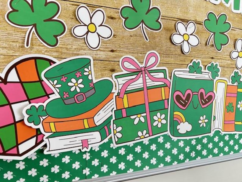 St. Patrick's Day Library Reading Bulletin Board | Books Are My Lucky ...