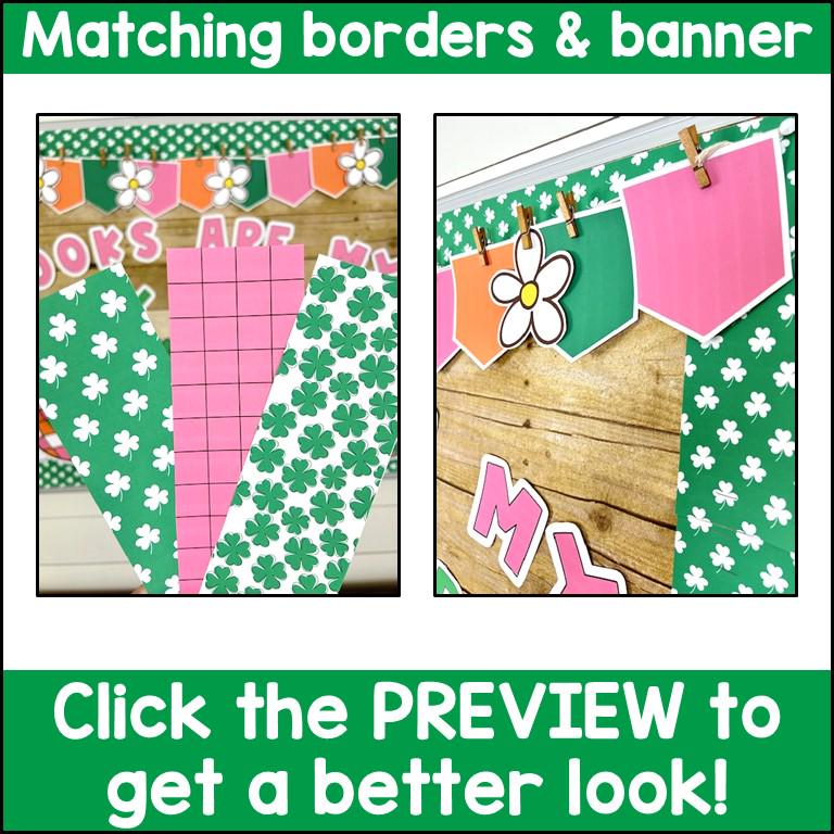 St. Patrick's Day Library Reading Bulletin Board | Books Are My Lucky ...
