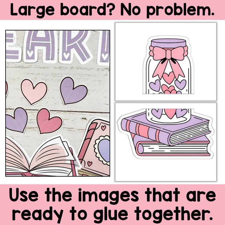 Library Valentine Bulletin Board | Reading Bulletin Board | Valentine ...