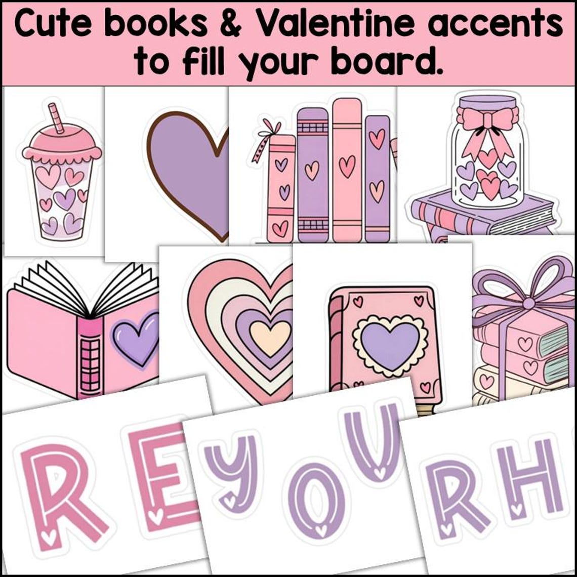 Library Valentine Bulletin Board | Reading Bulletin Board | Valentine ...