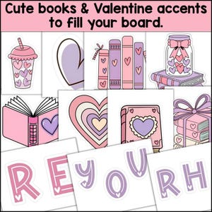 Library Valentine Bulletin Board | Reading Bulletin Board | Valentine ...
