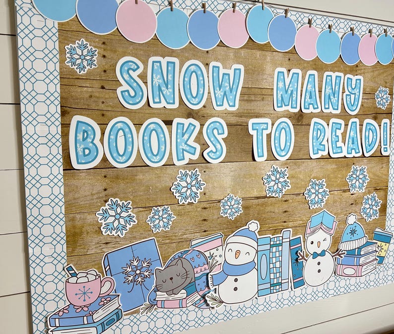 Winter Bulletin Board, Snowflake Bulletin Board, January Classroom ...