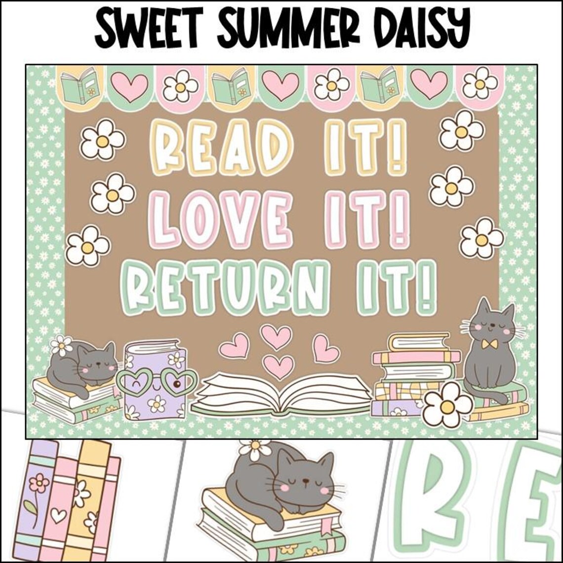 Library Bulletin Board, End of Year Book Return, Read It Love It Return ...