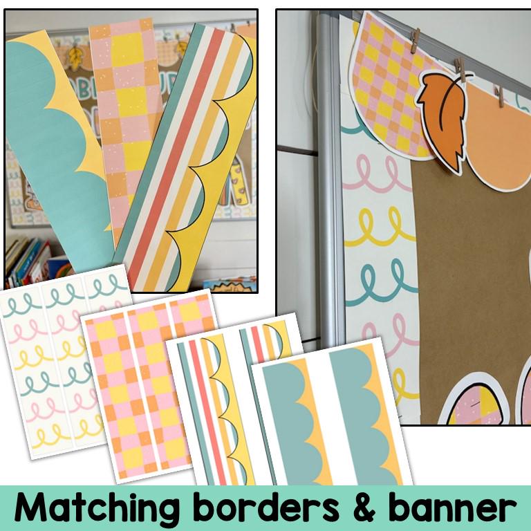 Thanksgiving Bulletin Board Kit | Gobble up a Good Book Library Decor ...