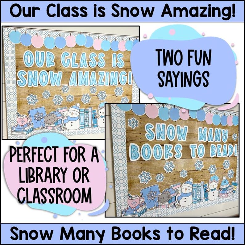 Winter Bulletin Board, Snowflake Bulletin Board, January Classroom ...