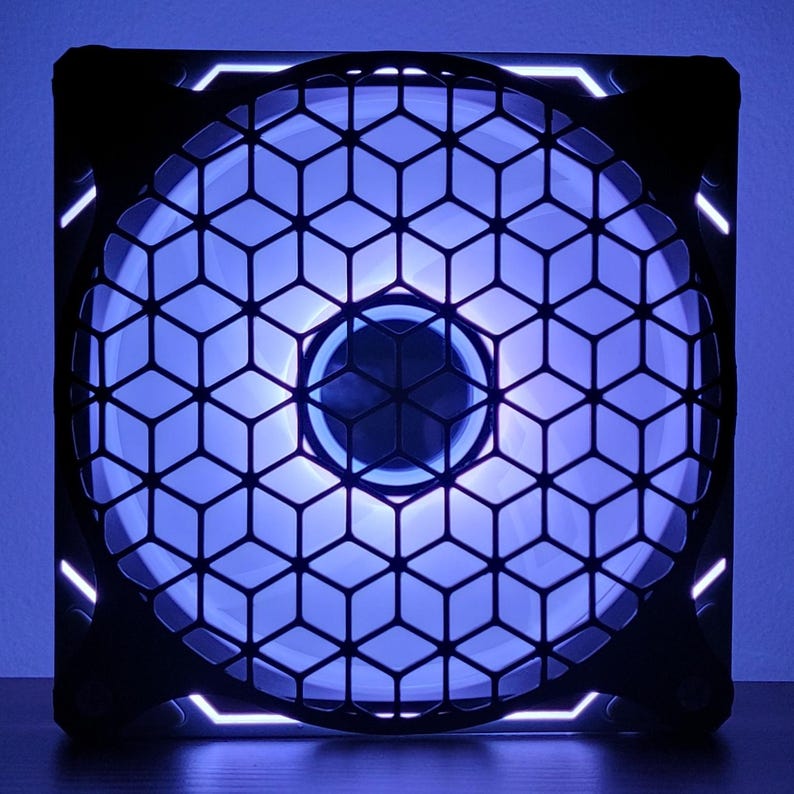 3D Boxes - PC Computer Fan Shroud/ Grill/ Cover 120/140mm 3D Printed ...