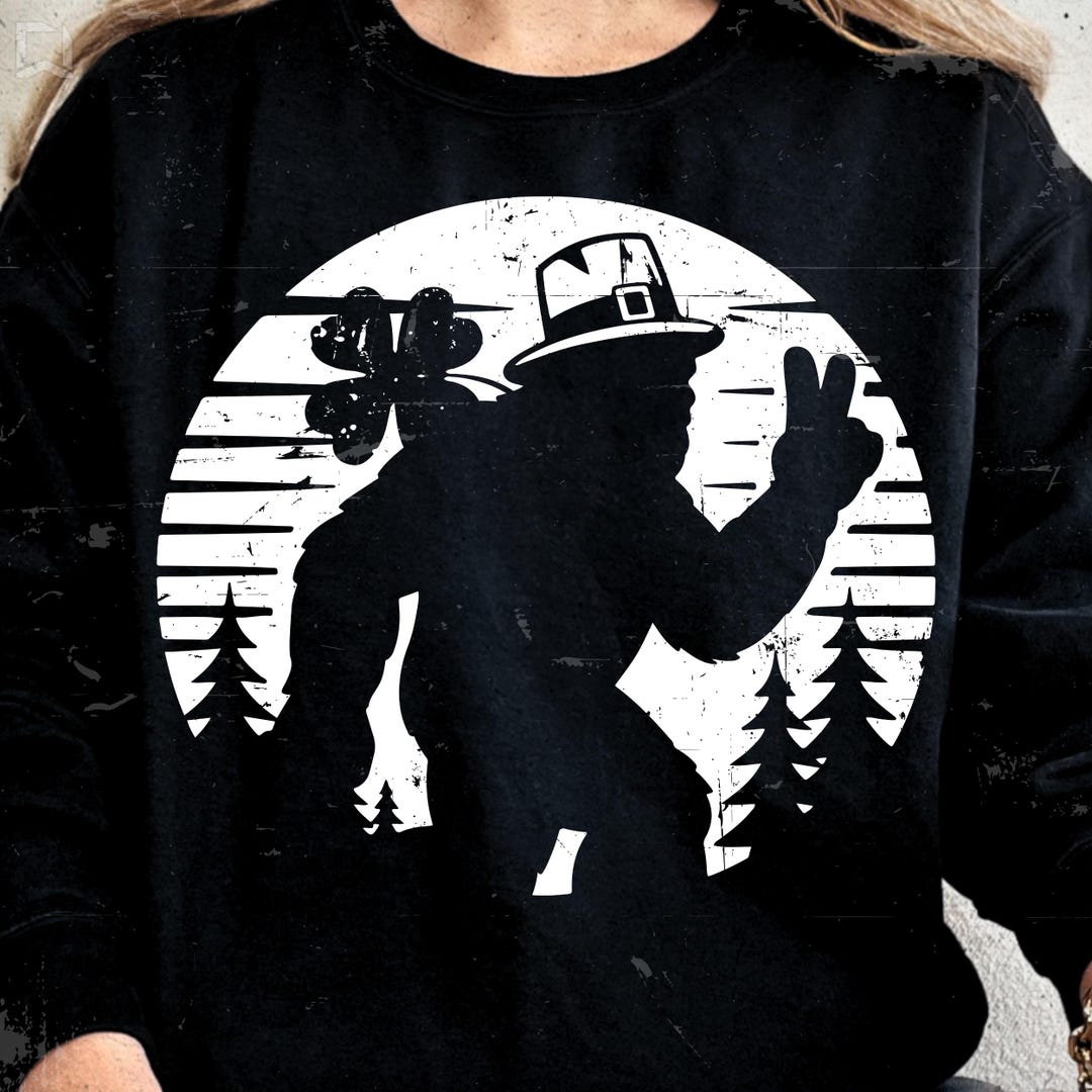 St Patricks Day Bigfoot PNG, Lucky Sasquatch Shirt Design, Funny Irish ...