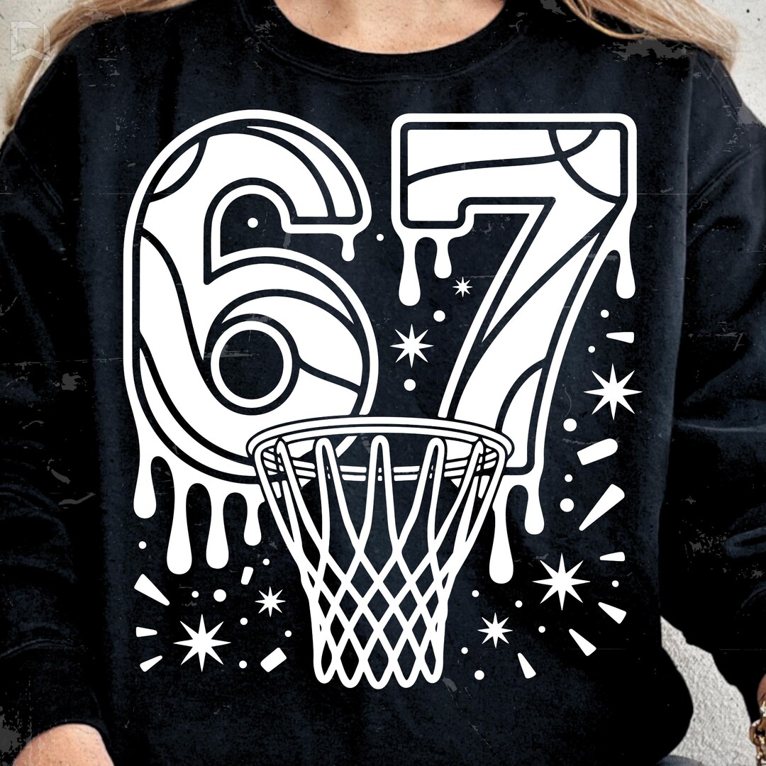 SVG-PNG Level 67 Basketball Shirt SVG – 67th Birthday Basketball Tee ...