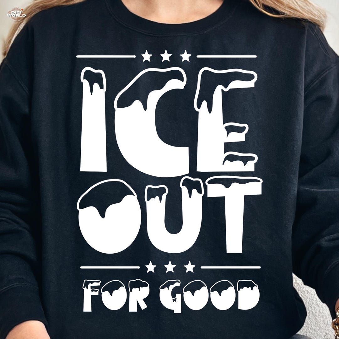 Ice Out for Good PNG | Dripping Ice Text Design | Winter Aesthetic ...