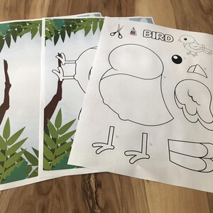 Create Your Own Fun Cut and Paste Bird!, Cut and Paste Craft Activity ...
