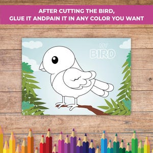 Create Your Own Fun Cut and Paste Bird!, Cut and Paste Craft Activity ...