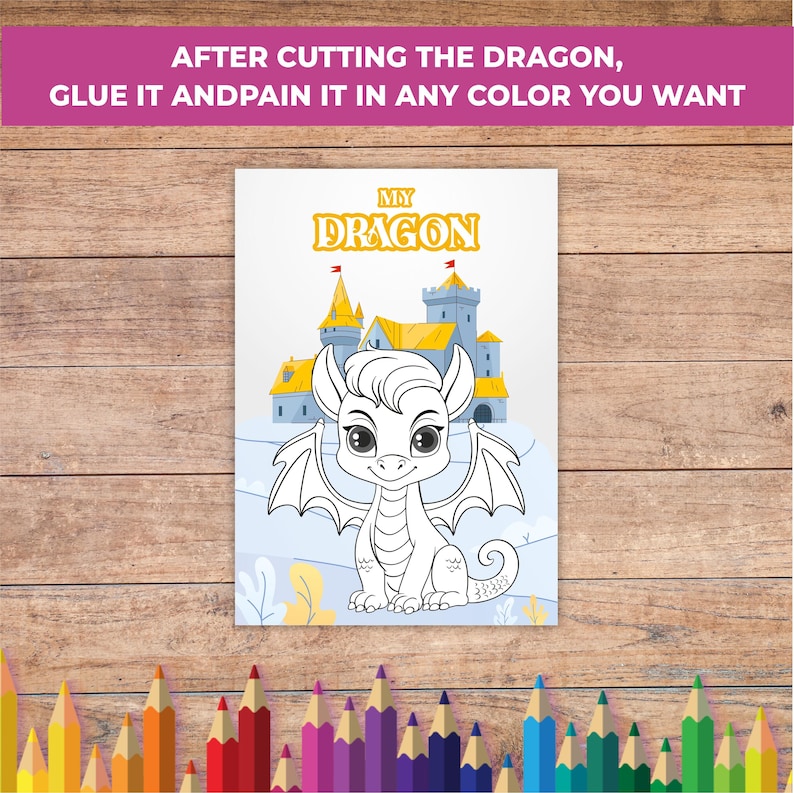 Create Your Own Fun Dragon! Cut-and-paste and Color Craft Activity, Fun ...