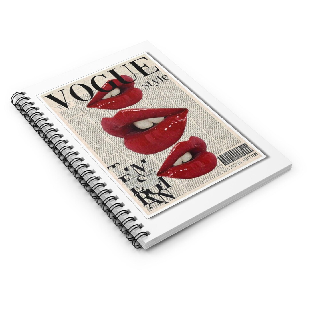 Stylish Vogue Notebook - Etsy