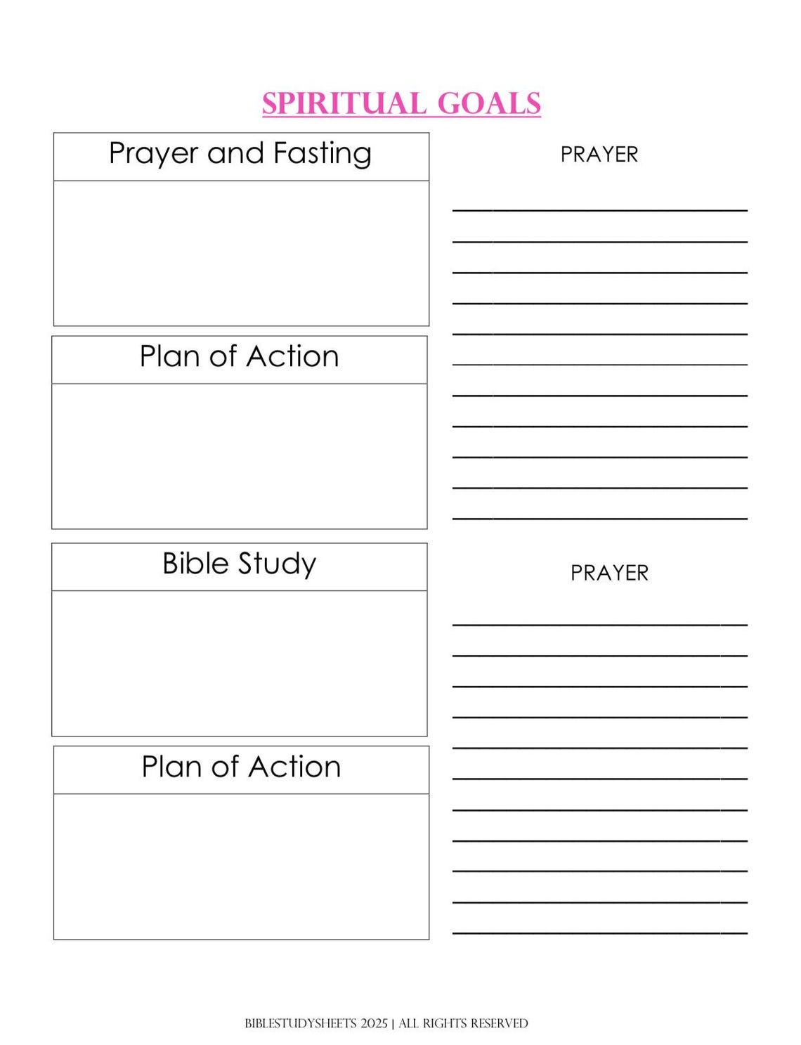 Prayer Binder Printable Sheets - Etsy