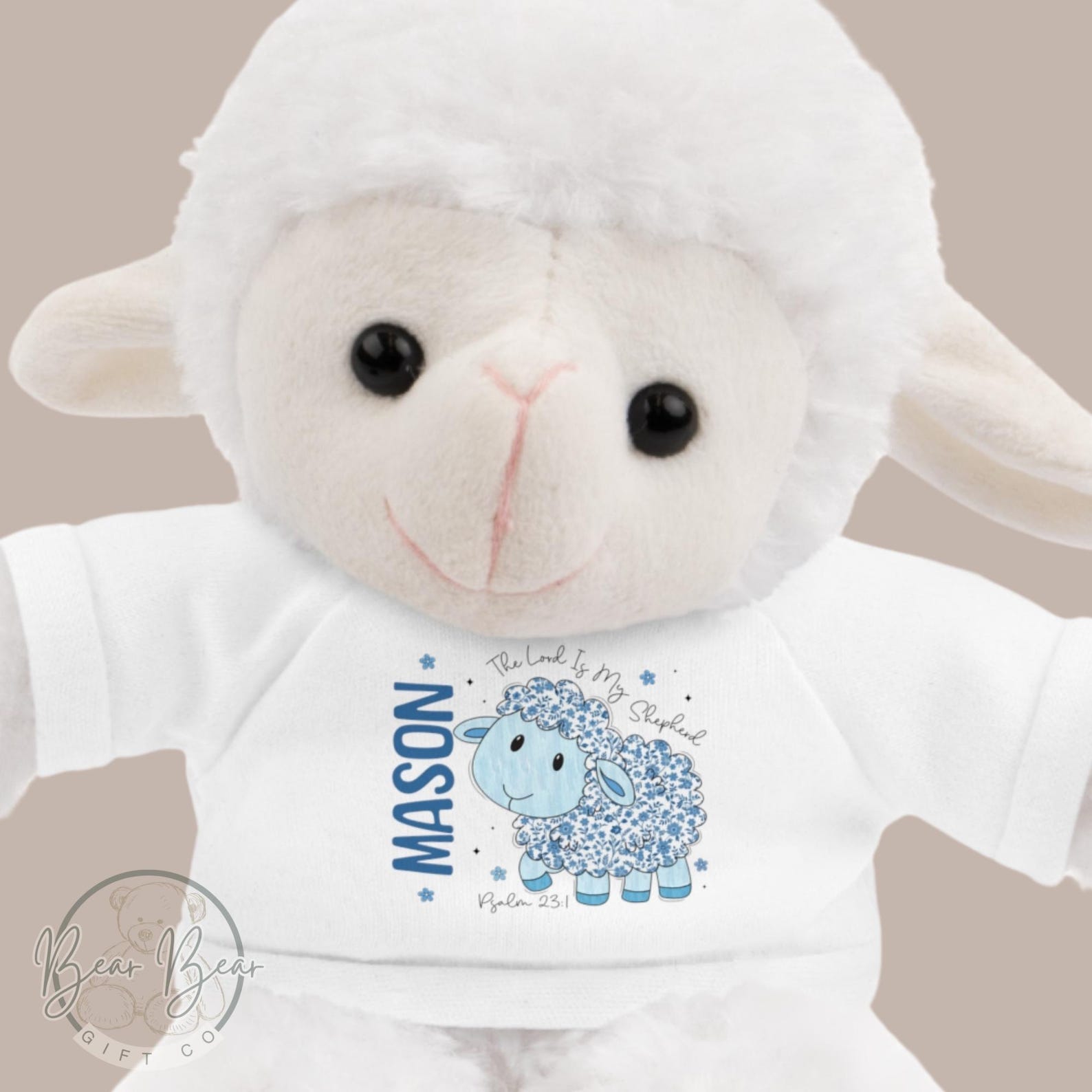 Psalm 23 Bible Verse Sheep Plushie, the Lord is My Shepherd Lamb Plush ...